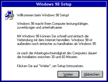 Windows 98 Installation - Step by Step - Windows Tweaks